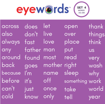 Eyewords with Sound Mapping Bundle: Sets 1-4 (Digital) | Eyewords